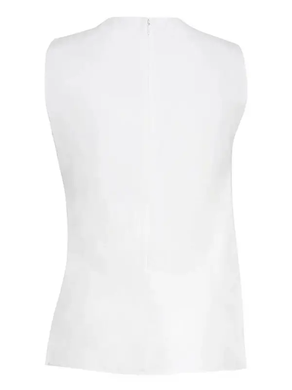 Adam Lippes Feyda Poplin Top - White