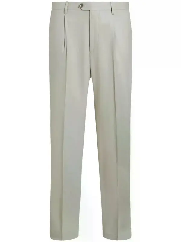 Etro Tailored Wool Pleated Trousers