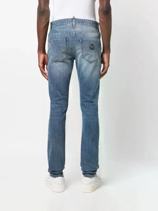 Philipp Plein Logo-patch Skinny Jeans