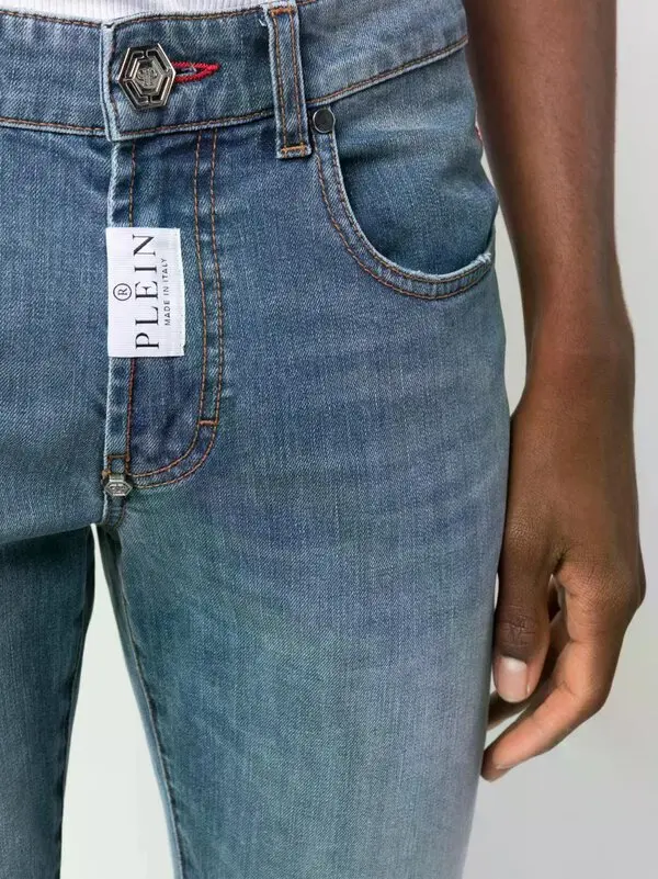 Philipp Plein Logo-patch Skinny Jeans