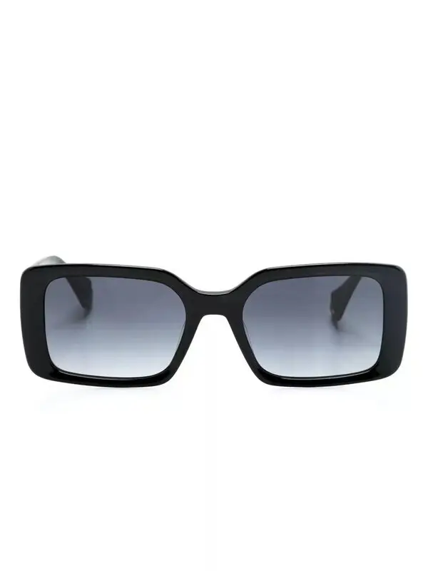 GIGI STUDIOS Rectangle-frame Gradient Sunglasses - Black