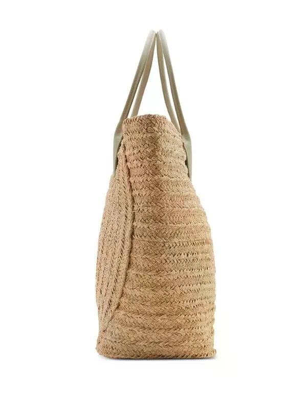 Burberry Woven Raffia Tote Bag