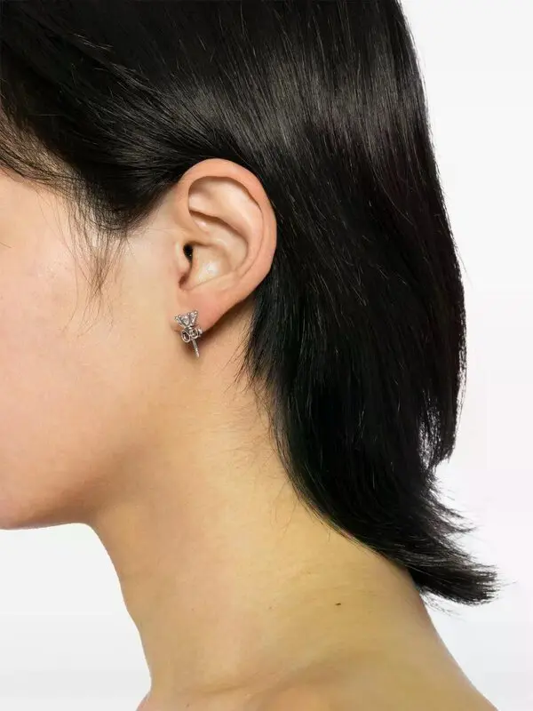 D'HEYGERE Double Solitaire Stud Earring