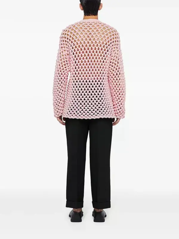 JIL SANDER Crochet Knit Jumper