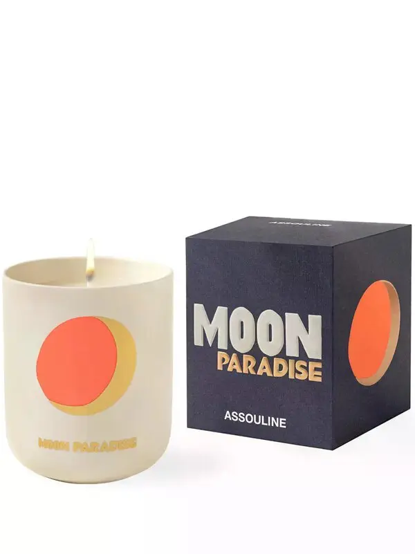 Assouline Moon Paradise Travel From Home Candle - Neutrals