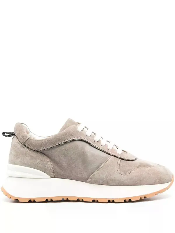 DOUCAL'S Lace-up Suede Sneakers