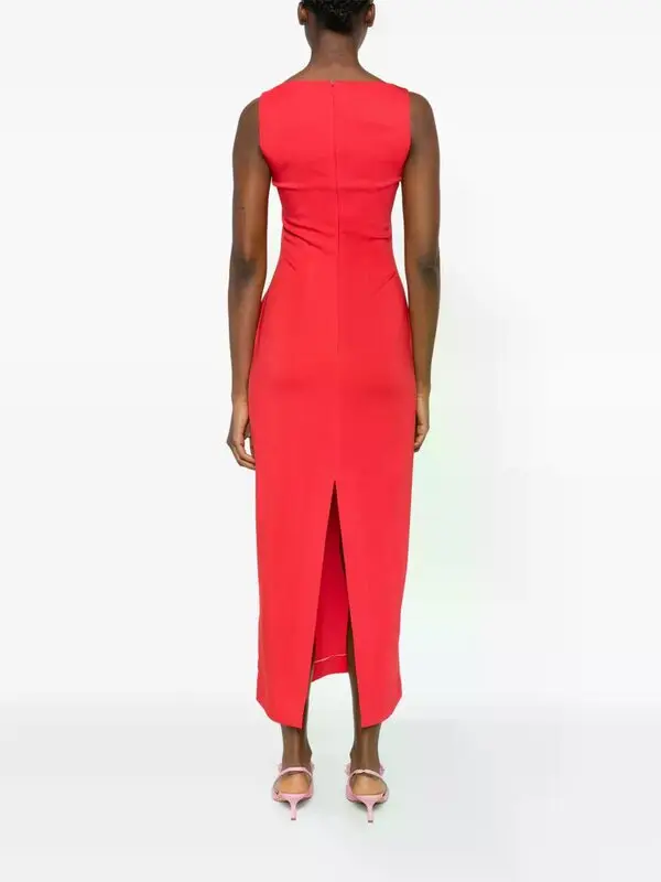 ROWEN ROSE Gathered Maxi Dress
