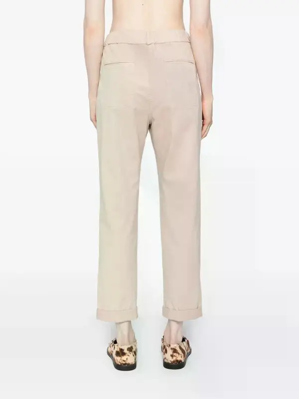 Peserico Cropped Tapered Trousers - Neutrals