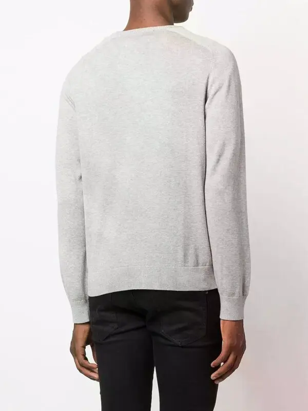 Philipp Plein Cotton Jumper With Logo Patch