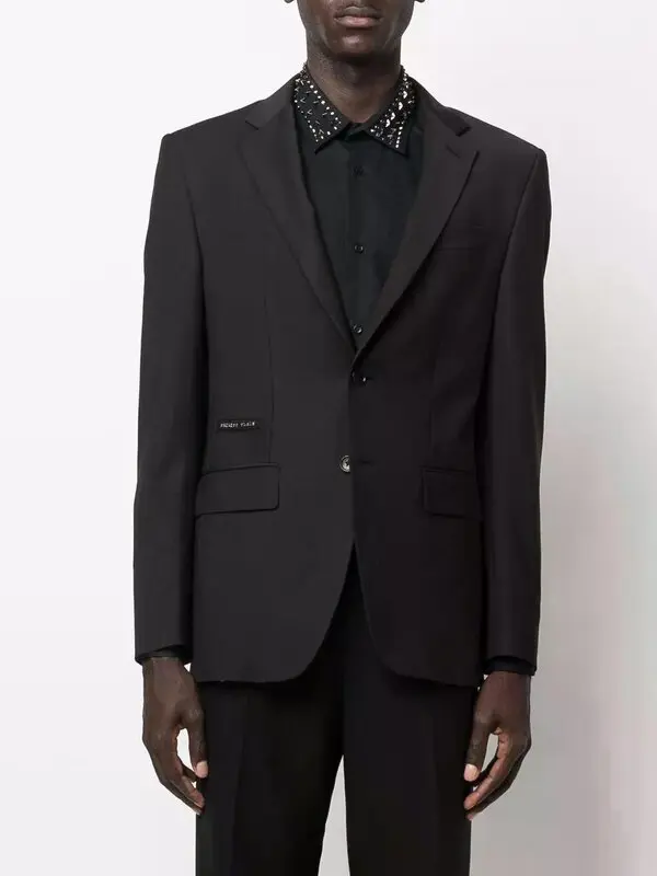 Philipp Plein Crystal Skeleton Gigolò Fit Blazer