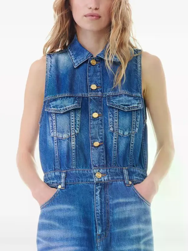 GANNI Sleeveless Denim Dress