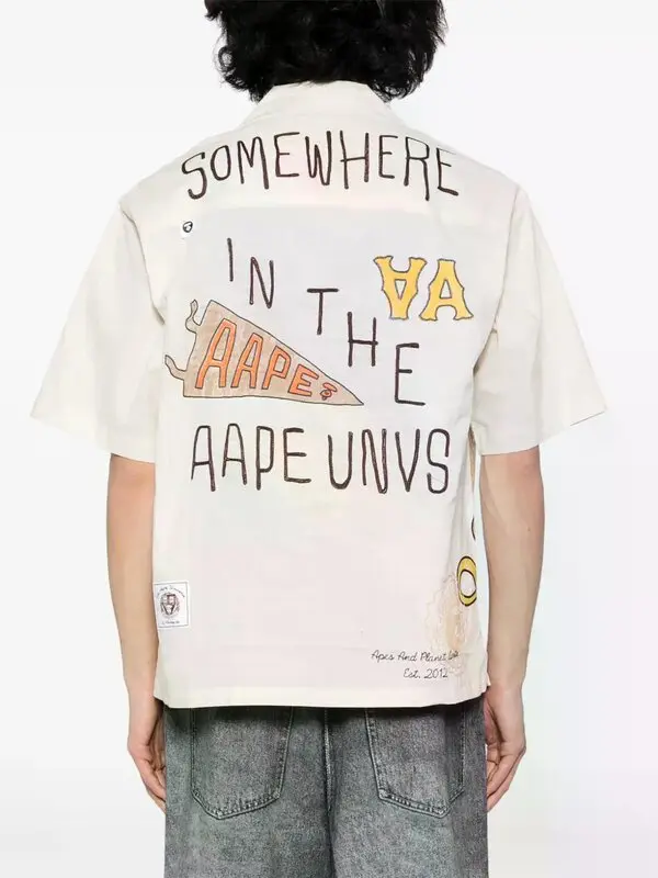 AAPE BY *A BATHING APE Logo-embroidered Shirt