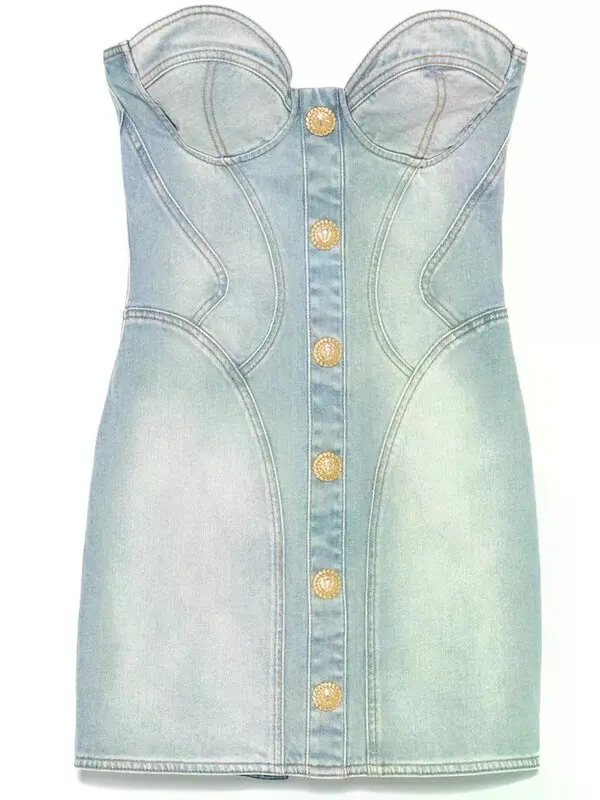 Balmain Denim Mini Dress