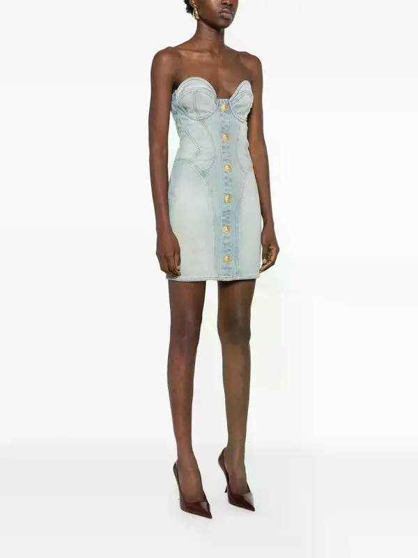 Balmain Denim Mini Dress