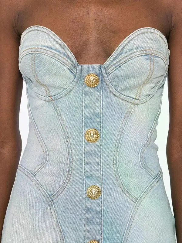 Balmain Denim Mini Dress