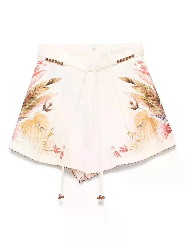 Zimmermann Ascension Tuck Shorts