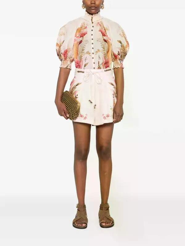 Zimmermann Ascension Tuck Shorts