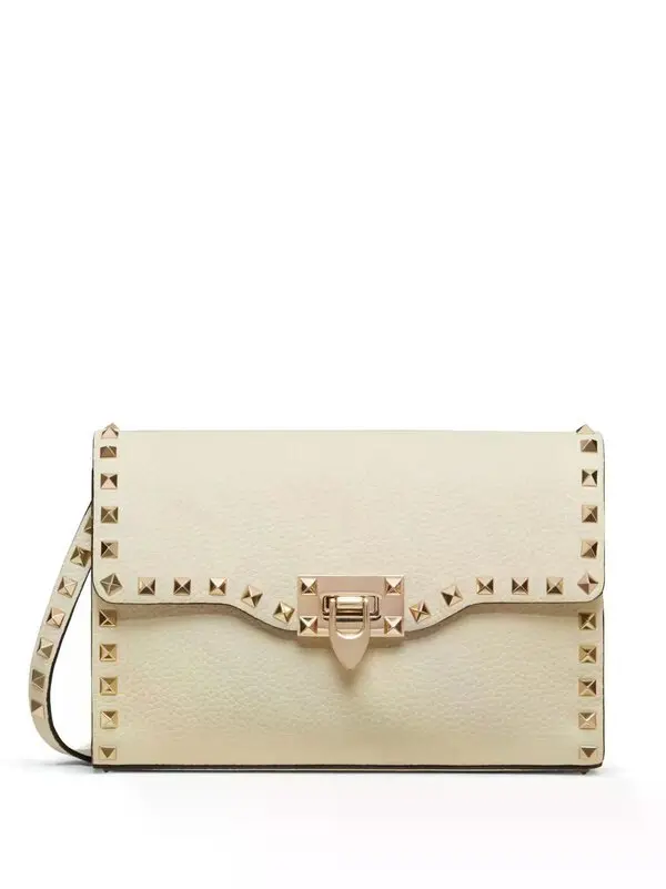 Valentino Garavani Small Rockstud Shoulder Bag - Neutrals