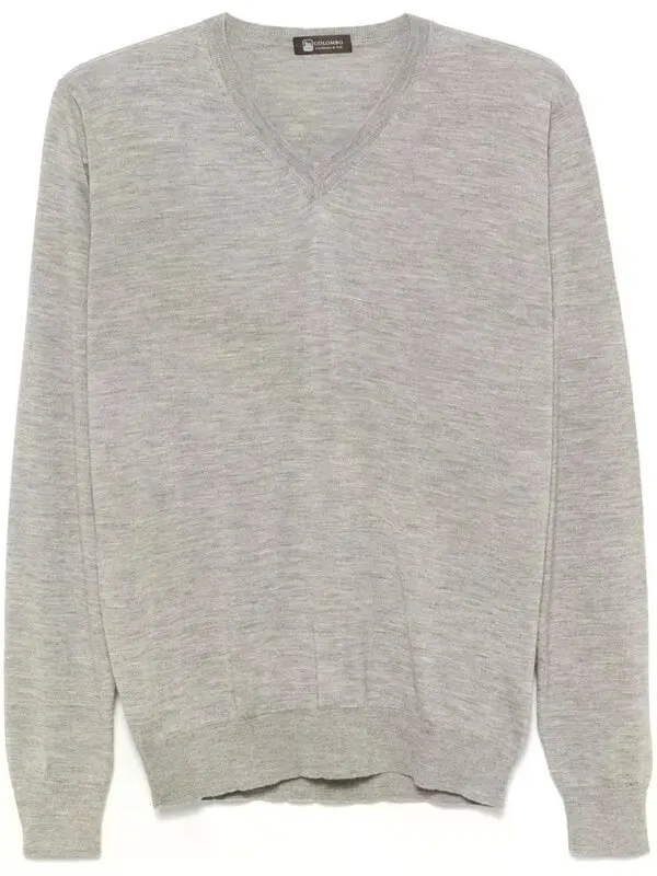 Colombo V-neck Cashmere-silk Blend Sweater