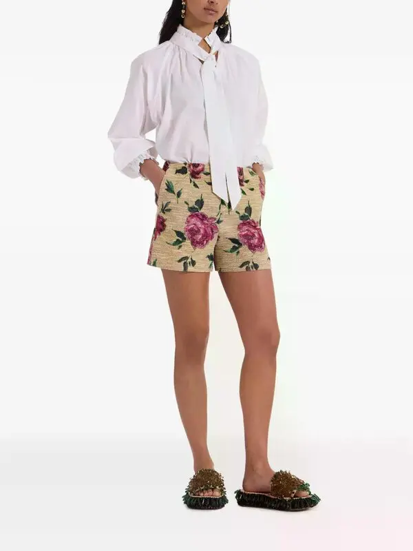 La DoubleJ Margarita Jacquard Shorts - Neutrals