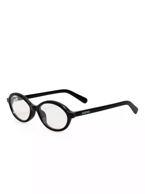 Jacquemus Oval-frame Glasses - Black