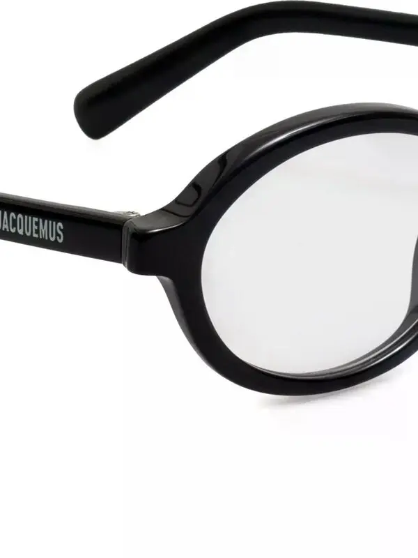 Jacquemus Oval-frame Glasses - Black