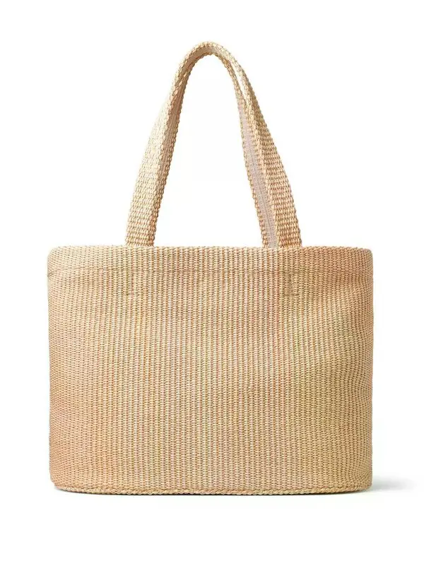 JIMMY CHOO East/west Raffia Tote Bag - Neutrals