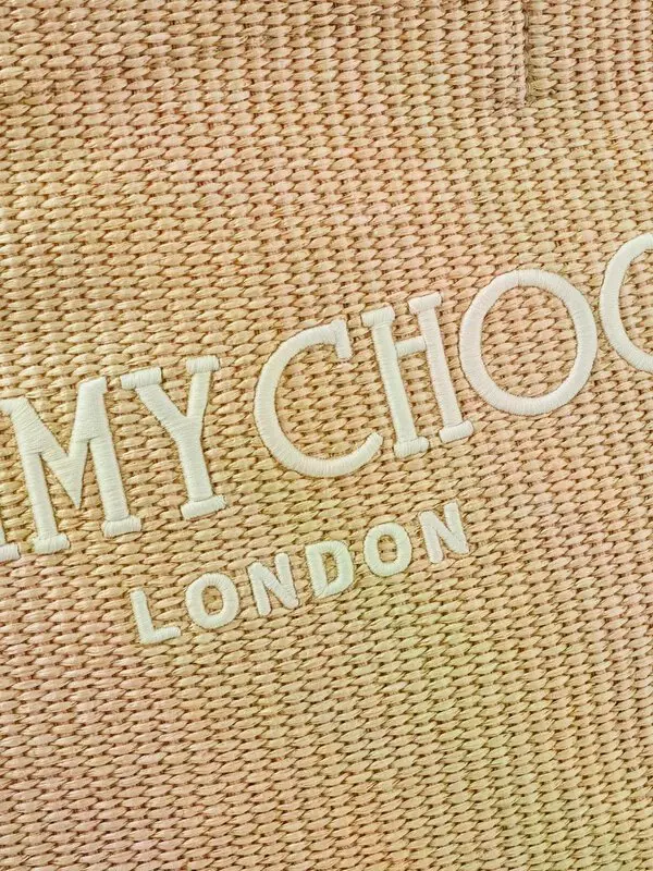 JIMMY CHOO East/west Raffia Tote Bag - Neutrals
