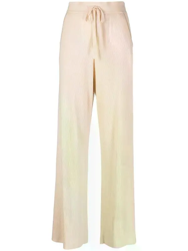 Max & Moi Ribbed Wide-leg Trousers