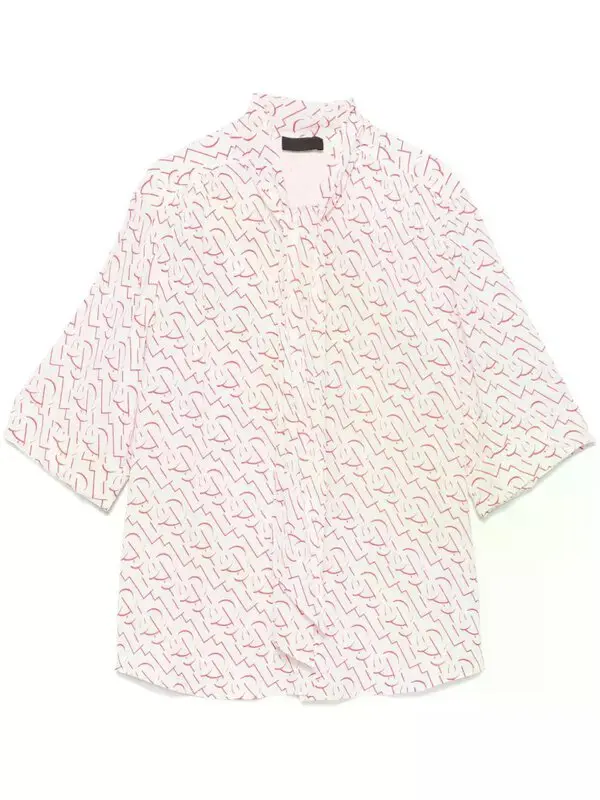 Liu Jo Monogram Print Shirt