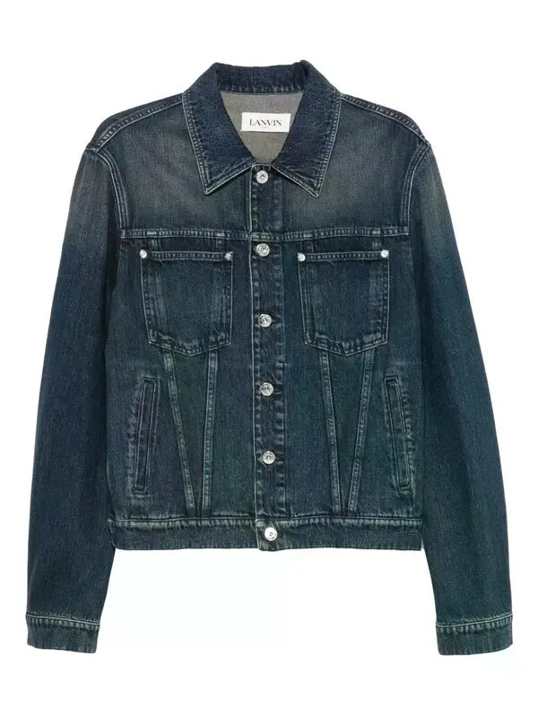LANVIN Logo-patch Denim Jacket