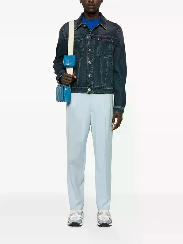 LANVIN Logo-patch Denim Jacket