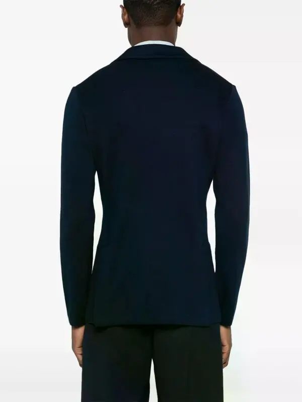 LARDINI Single-breasted Cotton Blazer - Blue