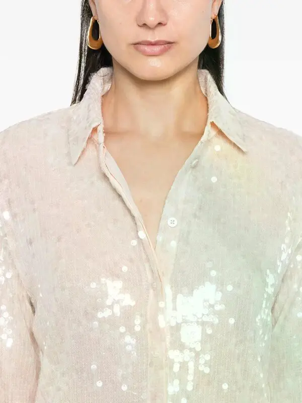 Patrizia Pepe Sequined Shirt - Pink