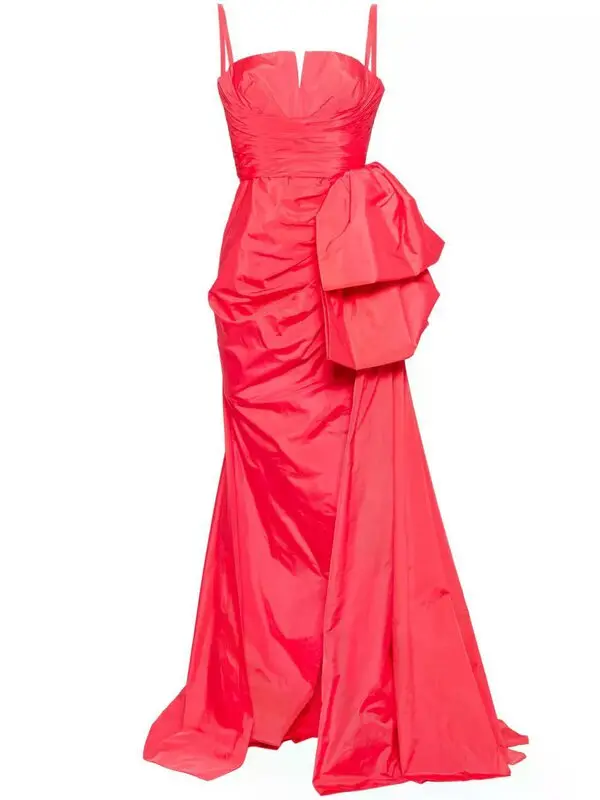 Zuhair Murad Draped Bodice Gown - Red