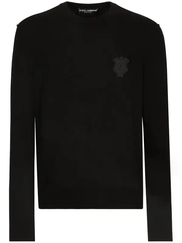 Dolce & Gabbana Logo-patch Cashmere Jumper