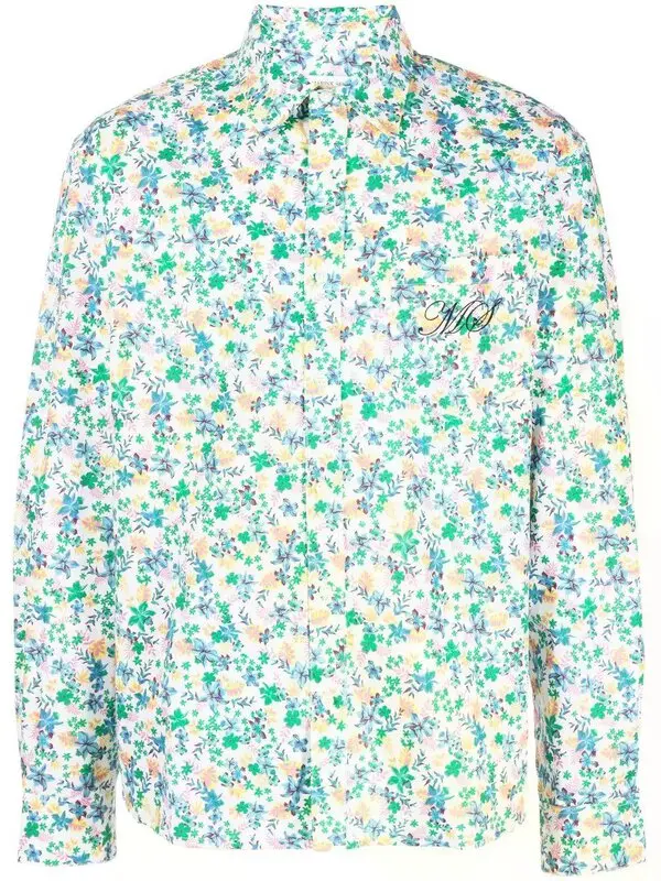 MARINE SERRE Floral-print Shirt