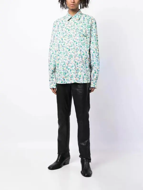 MARINE SERRE Floral-print Shirt