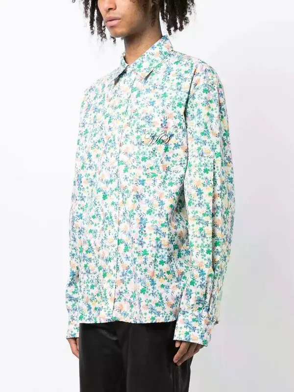 MARINE SERRE Floral-print Shirt