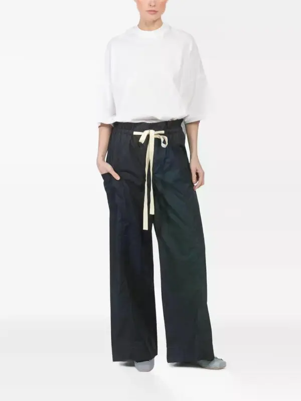 Plan C Drawstring Straight-leg Trousers