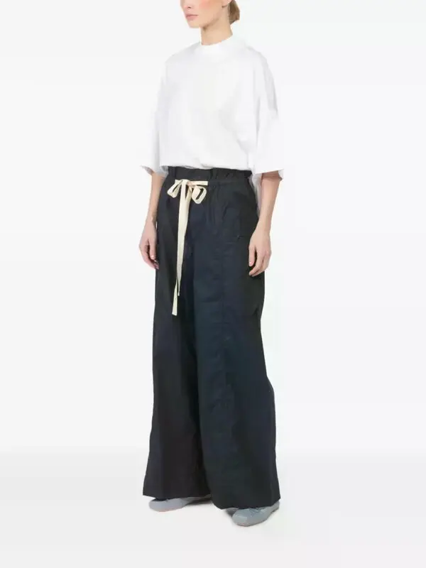 Plan C Drawstring Straight-leg Trousers