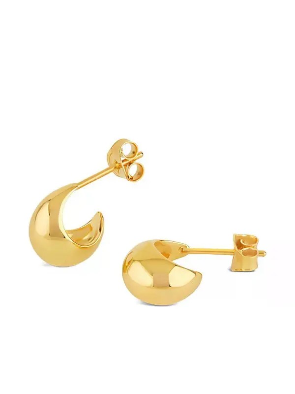 DINNY HALL Mini Scoop Earrings - Gold