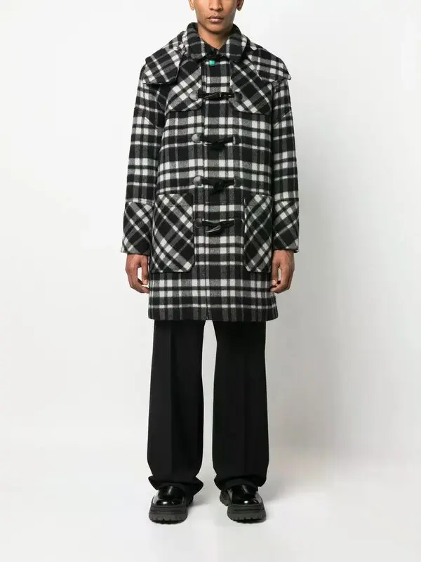 Roberto Cavalli Check-patterned Duffle Coat