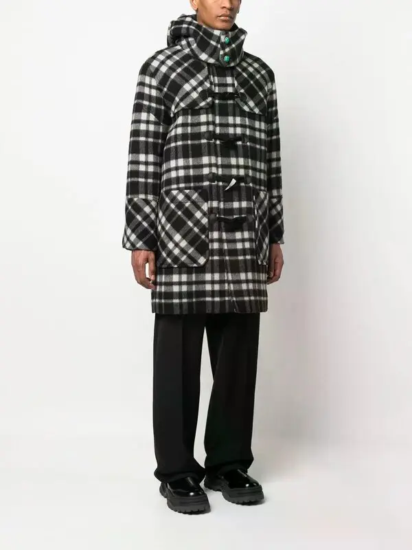 Roberto Cavalli Check-patterned Duffle Coat