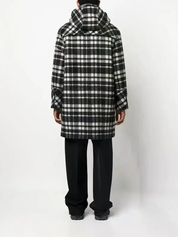 Roberto Cavalli Check-patterned Duffle Coat