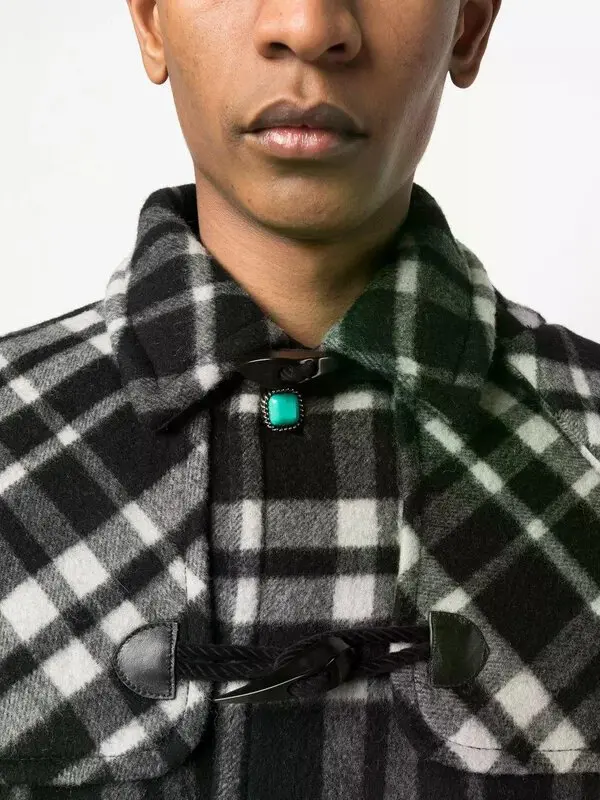 Roberto Cavalli Check-patterned Duffle Coat