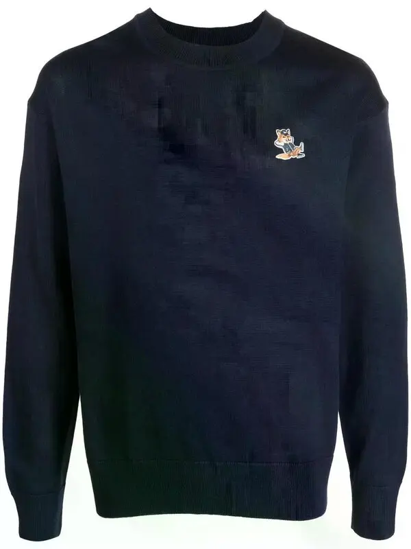 Maison Kitsuné Embroidered Fox-patch Sweatshirt
