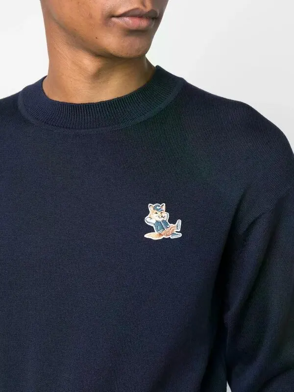 Maison Kitsuné Embroidered Fox-patch Sweatshirt