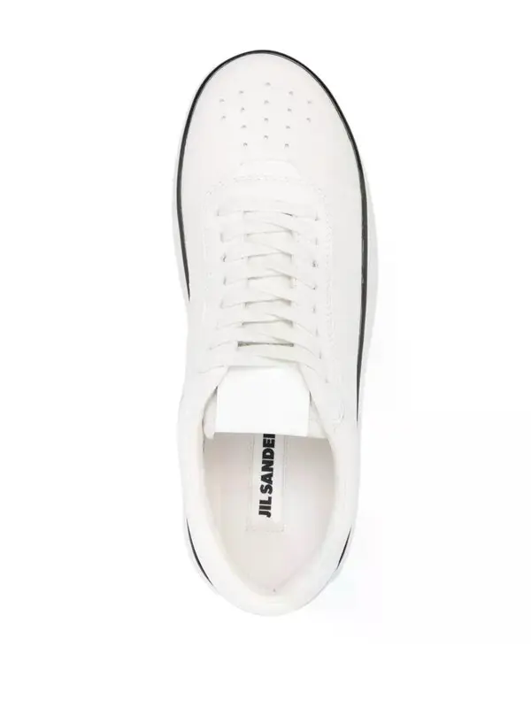 JIL SANDER Platform Leather Sneakers
