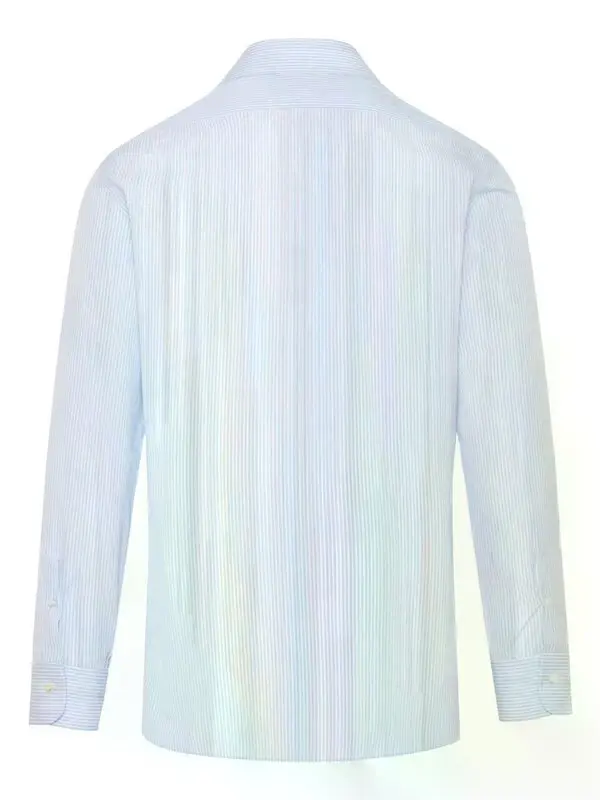 BARBA NAPOLI Micro-stripe Shirt - Blue